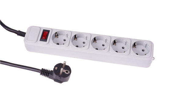 5 Outlet Universal Power Strip With Overload Protector Suit For Most County