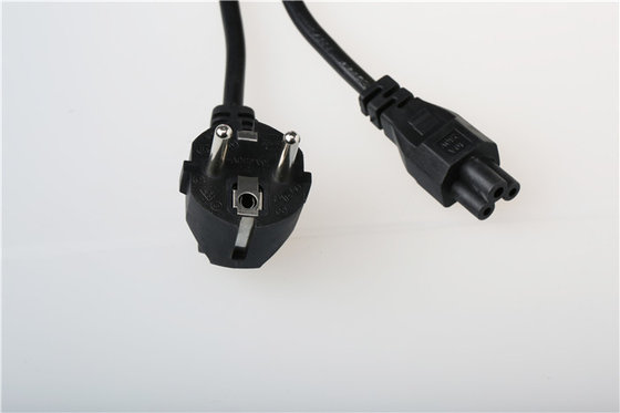 Durable Power Cable European Standard , Eu Extension Cord PVC Jacket