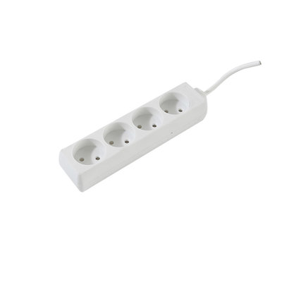 White 4 Outlet Powerboard Suitable For Most Phones Tablets And Other Appliance