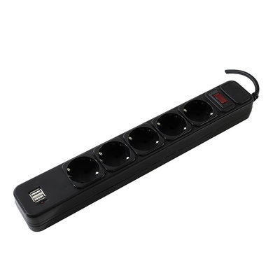 Custom Length Black Brazil USB Power Strip With Usb Charging Ports