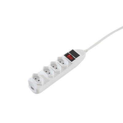 4 Outlet with switch custom long Industrial Brazil power board 200 250V