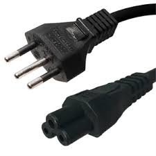 PVC Brazil Black Flat Plug Extension Cord Customized Cable Length