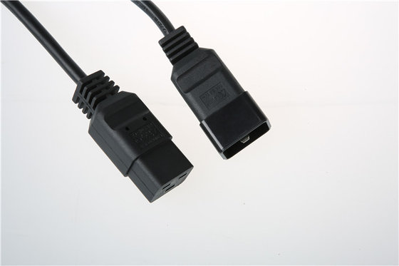 Custom Extension Cord European Plug For Desktop Computer, HDTV, LED-Lit Monitor