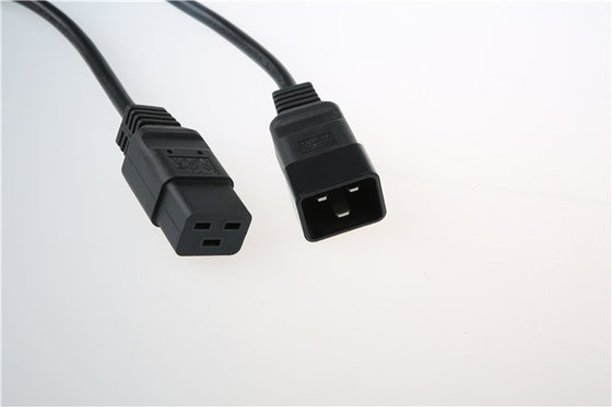 Custom Extension Cord European Plug For Desktop Computer, HDTV, LED-Lit Monitor